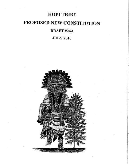 Hopi Tribe Proposed New Constitution – Beyond the Mesas